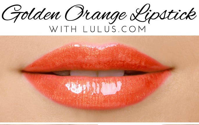 Lulus How-To: Golden Orange Lipstick Tutorial - Lulus.com Fashion Blog