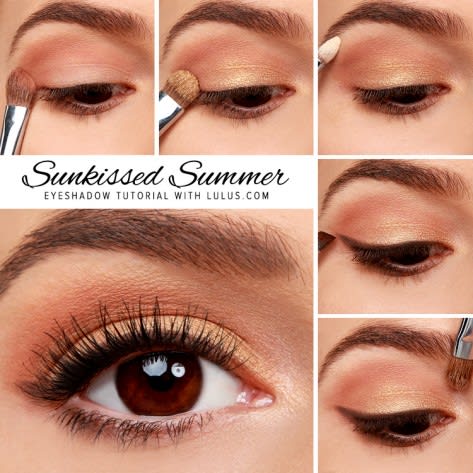 Lulus How-To: Sunkissed Summer Gold Eyeshadow Tutorial - Lulus.com ...