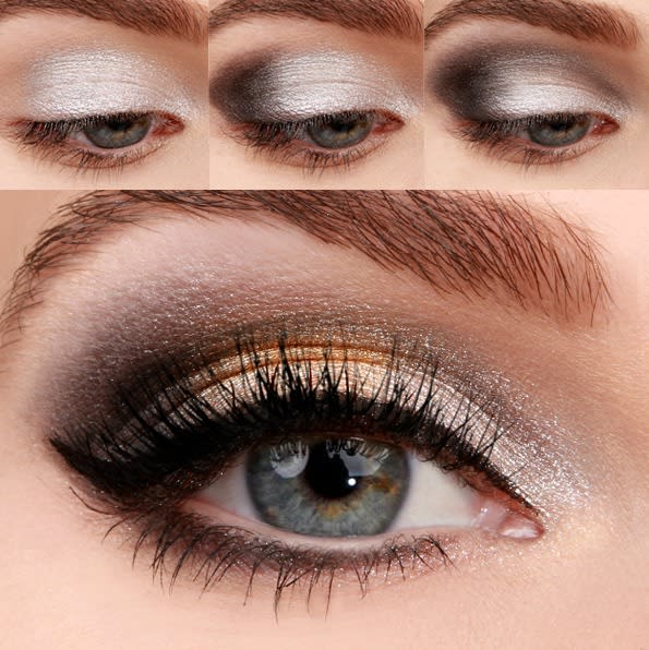 Metallic Gold Eye Makeup