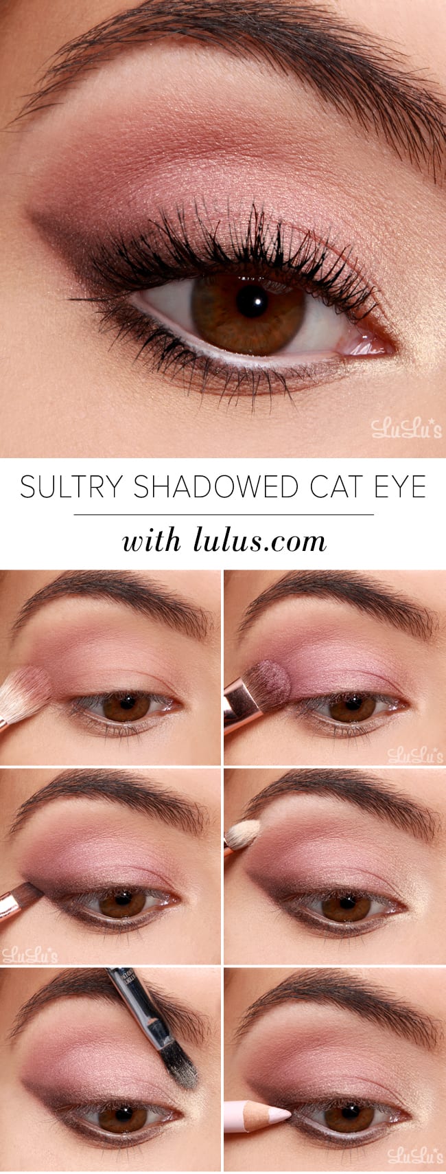 Lulus How-To: Sultry Shadowed Cat Eye Tutorial - Lulus.com Fashion Blog