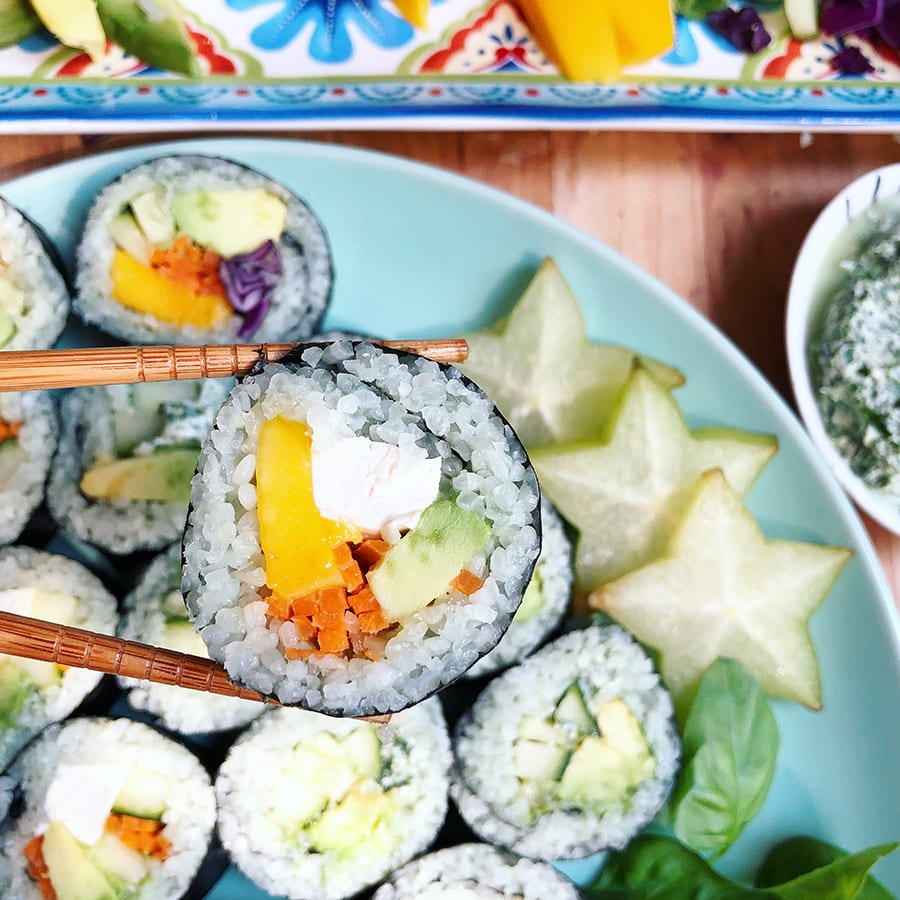 Vegan Jade Rice Sushi Recipe | Lulus Blog