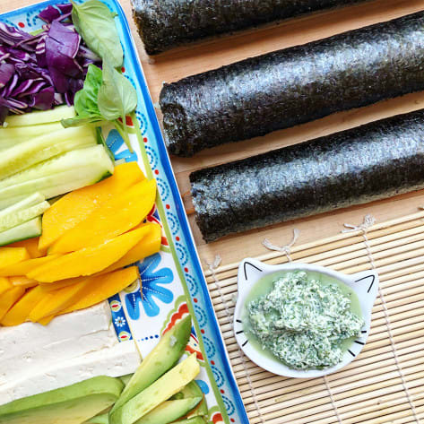 Vegan Jade Rice Sushi Recipe | Lulus Blog