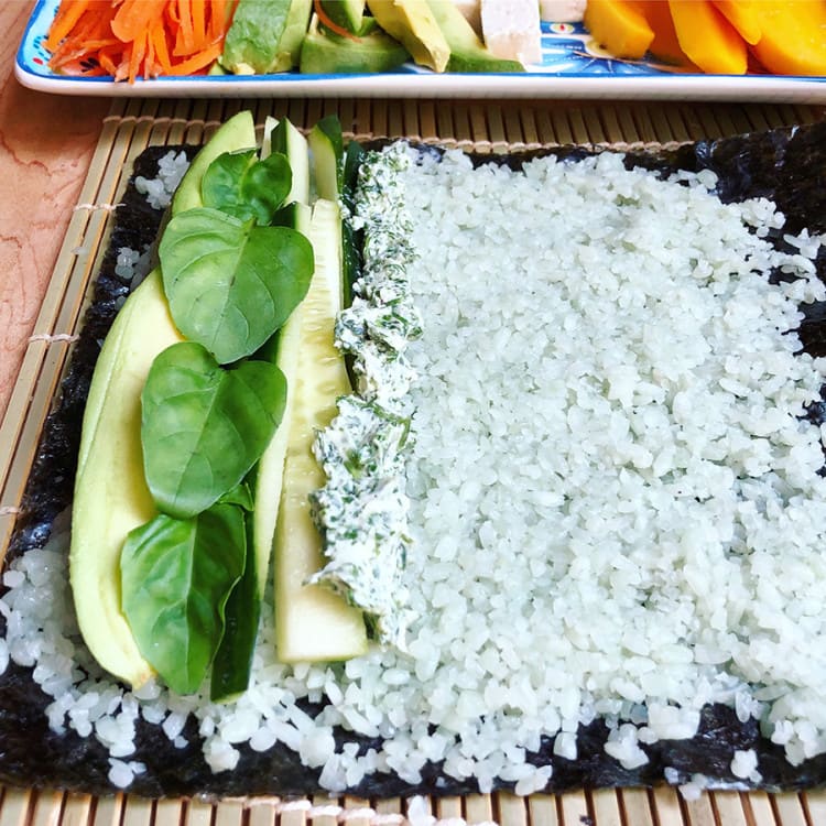 Vegan Jade Rice Sushi Recipe | Lulus Blog