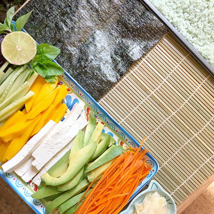 Vegan Jade Rice Sushi Recipe | Lulus Blog