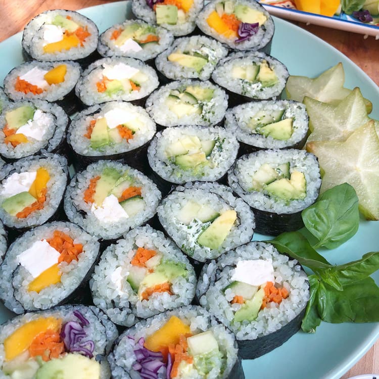 Vegan Jade Rice Sushi Recipe | Lulus Blog