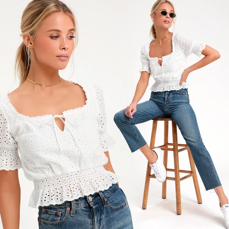 11 Eyelet Clothing Pieces That Will Up the Feminine Factor This Spring