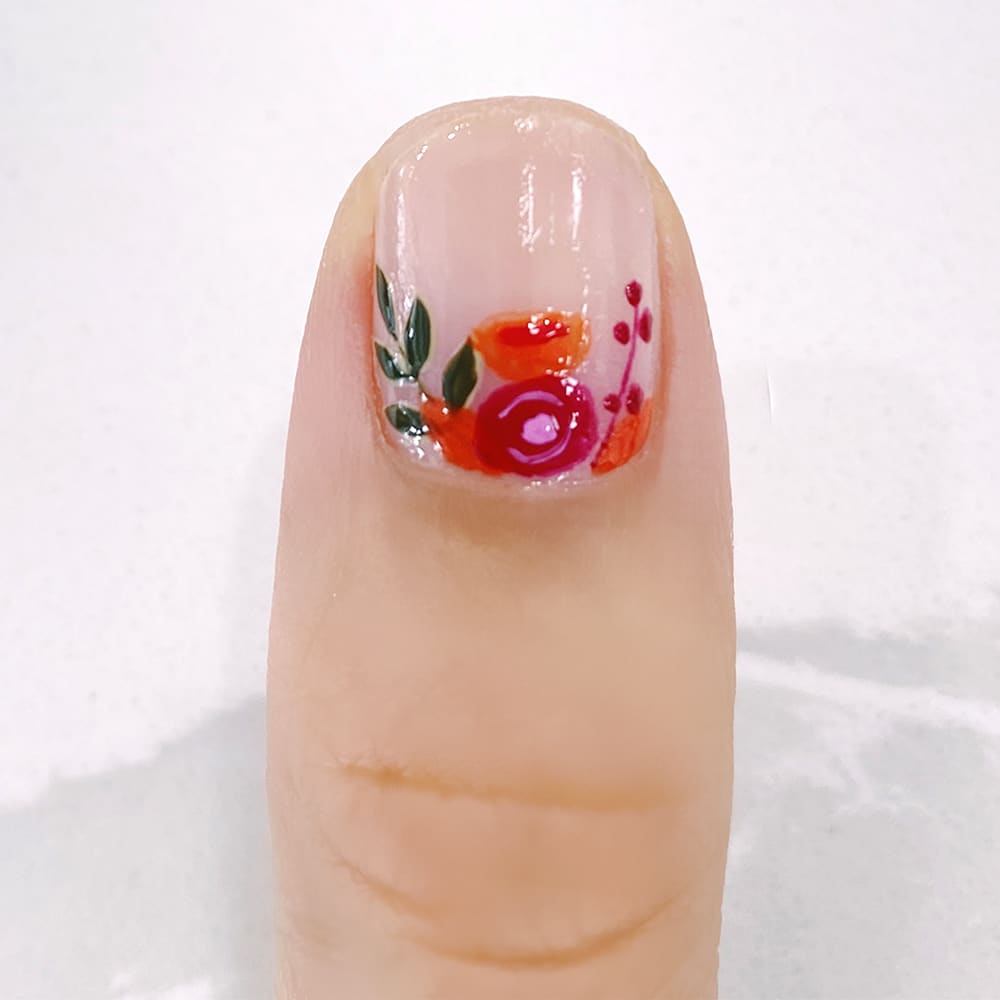 Flower Nail Art: Rich Floral Nails for Fall/Winter - Lulus.com Fashion Blog