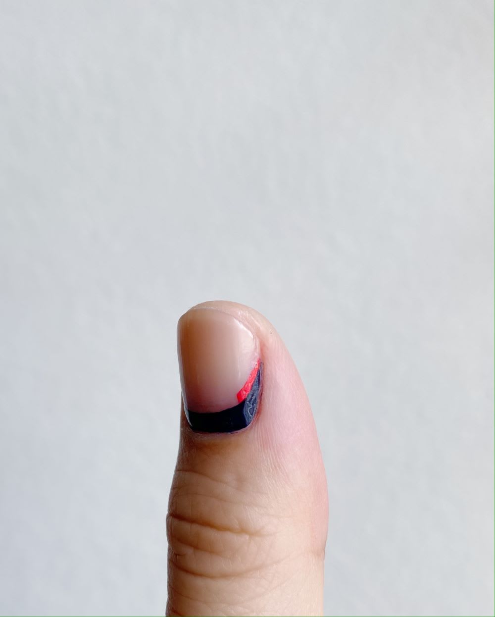 Double Reverse French Nails in Rainbow - Lulus.com Fashion Blog