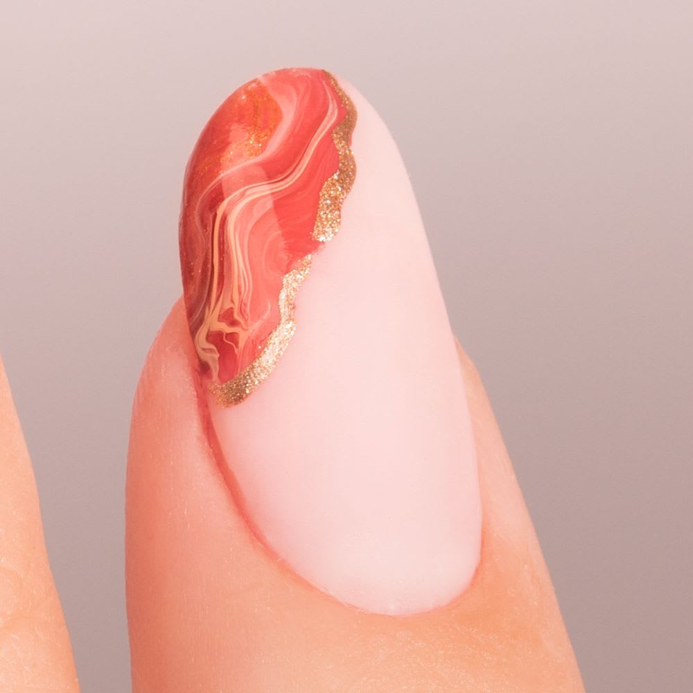 Make Wedding Mani Magic with Geode Nails In Earthy, Autumnal Hues - Lulus.com Fashion Blog