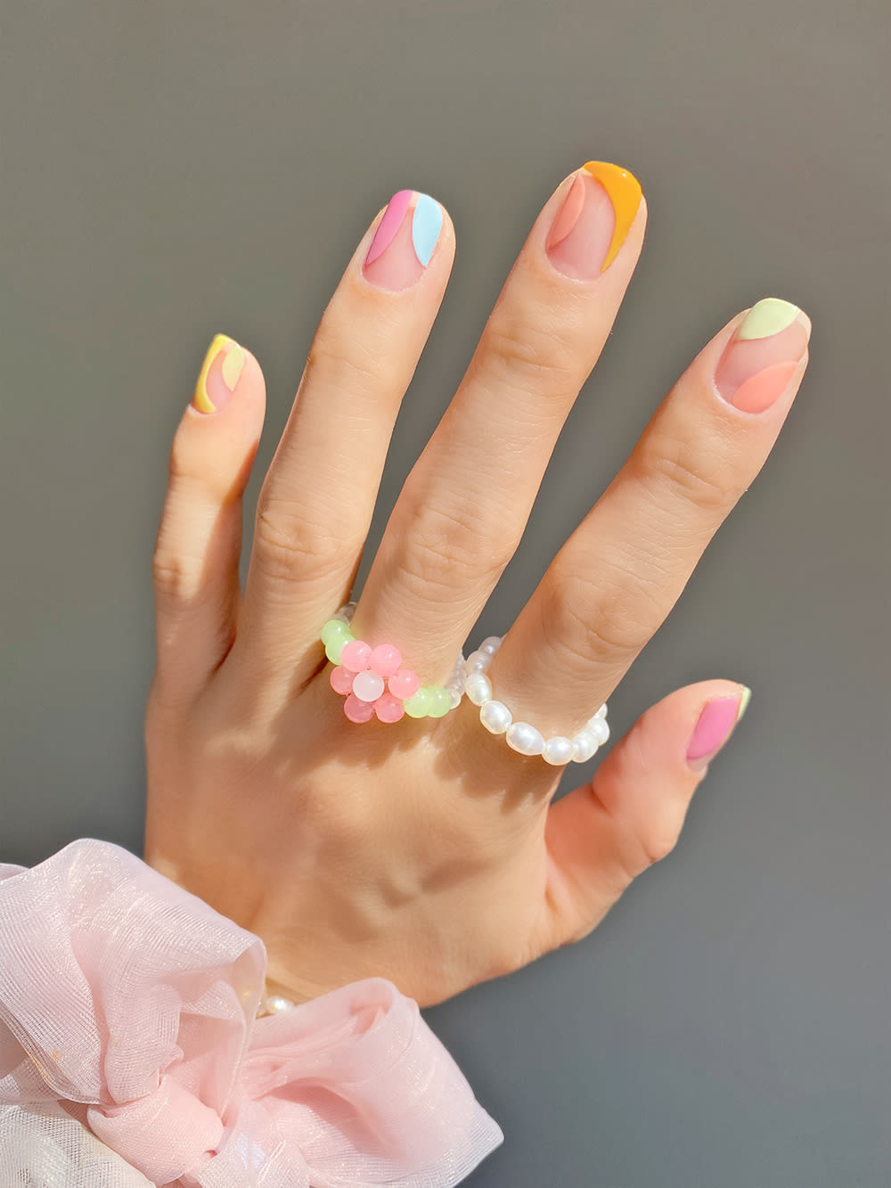 Add A Cheerful Pop With This Pastel Nail Design - Lulus.com Fashion Blog
