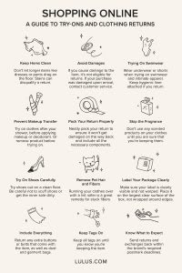 How To Try-On & Return Clothing You Bought Online - Lulus.com Fashion Blog