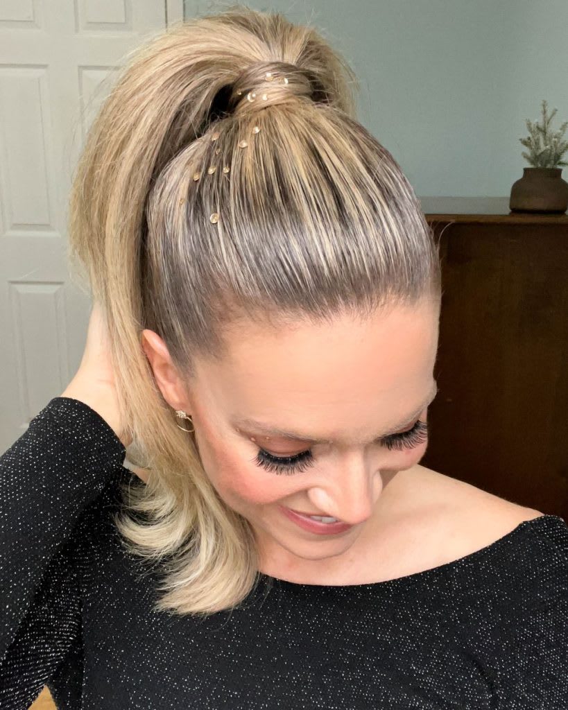 Hair How-To: Slick High Ponytail With Rhinestones - Lulus.com Fashion Blog