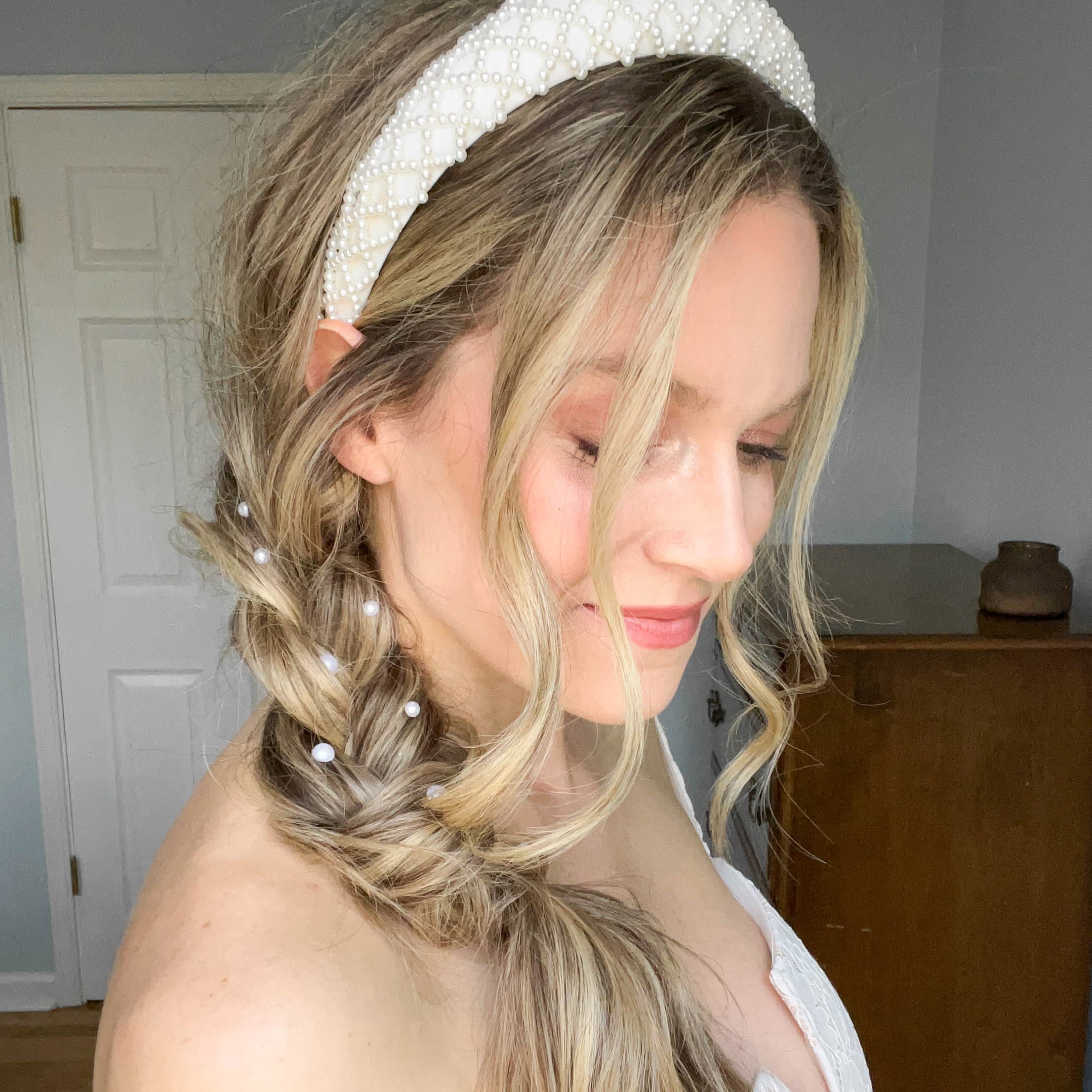 Bridal Braid Hairstyle With Pearls - Lulus.com Fashion Blog