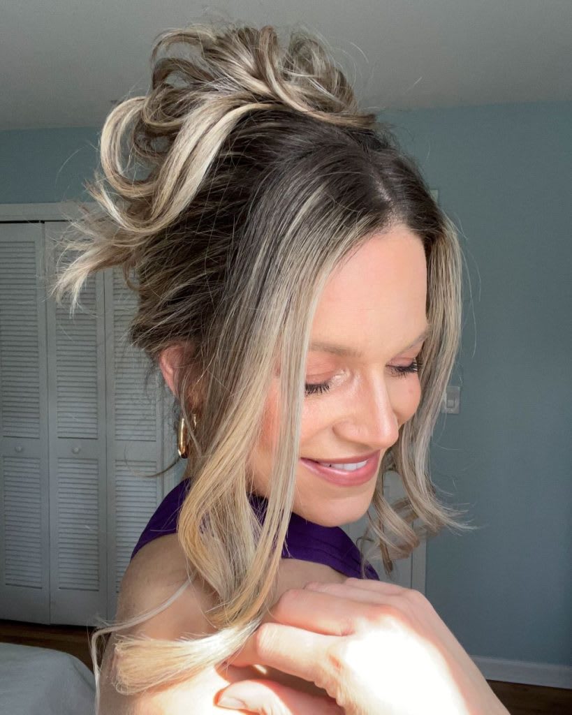 How To Create A Pam Anderson-Inspired 90s Updo - Lulus.com Fashion Blog