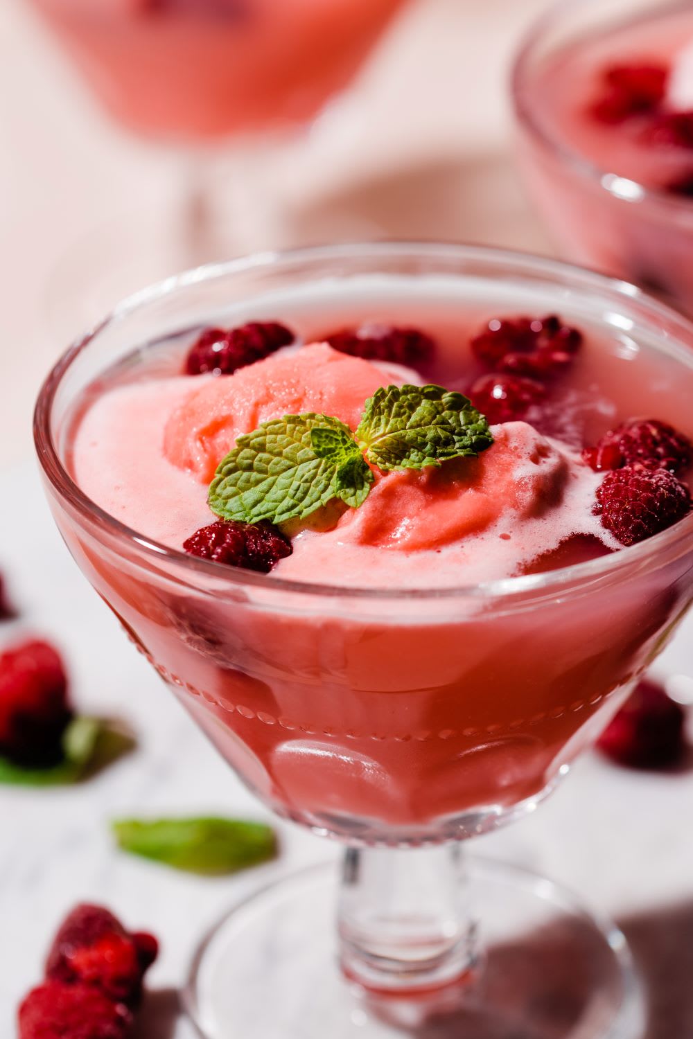 The Prettiest Raspberry Sorbet Rosé Cocktail You'll Make All Spring and ...