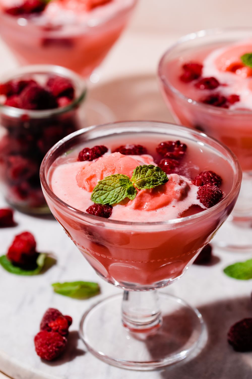 The Prettiest Raspberry Sorbet Rosé Cocktail You'll Make All Spring and ...