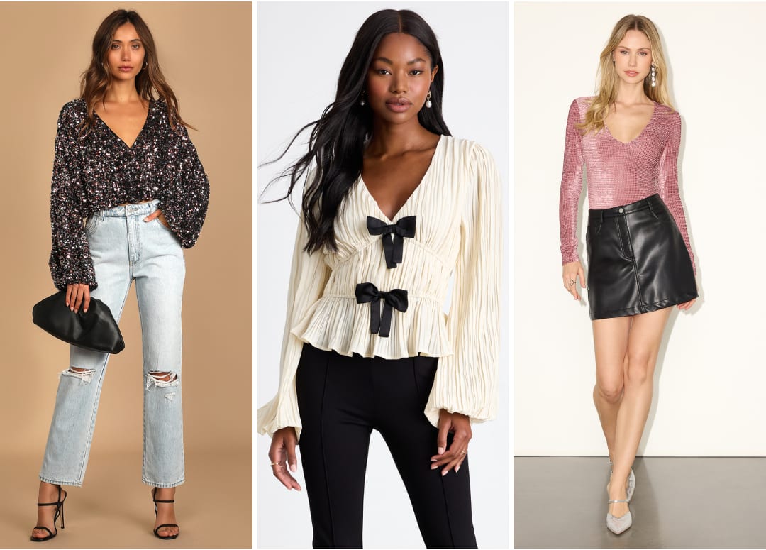 Women's Holiday Party Tops: 26 Gorgeous Dressy Tops For 2025 - Lulus ...