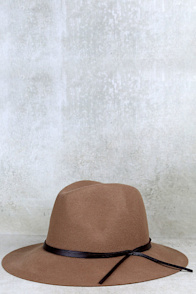 Chic Tan Hat - Wool Hat - Fedora Hat - $29.00