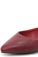 Cute Red Flats - Pointed Flats - Office Shoes - $17.00