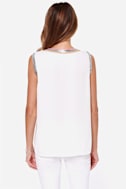 Pretty Sequin Top - Ivory Top - Beaded Top - $73.00