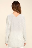 Chic Heather Grey Sweater - Lightweight Sweater - Knit Sweater - $68.00