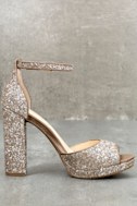 Jessica Simpson Jenee2 Lira - Platform Heels - Gold Heels