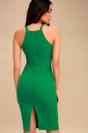 Sexy Green Dress - Bodycon Dress - Midi Dress