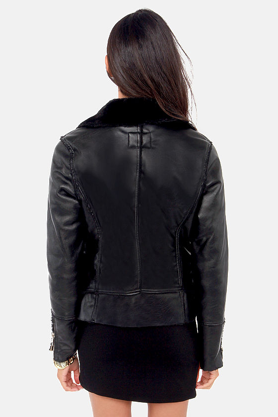 Blank NYC Night Rider Jacket - Black Jacket - Bomber Jacket - $148.00