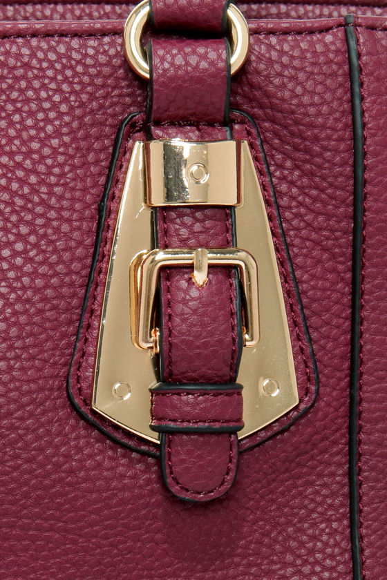 Chic Plum Handbag - Vegan Leather Handbag - Purple Purse - $49.00