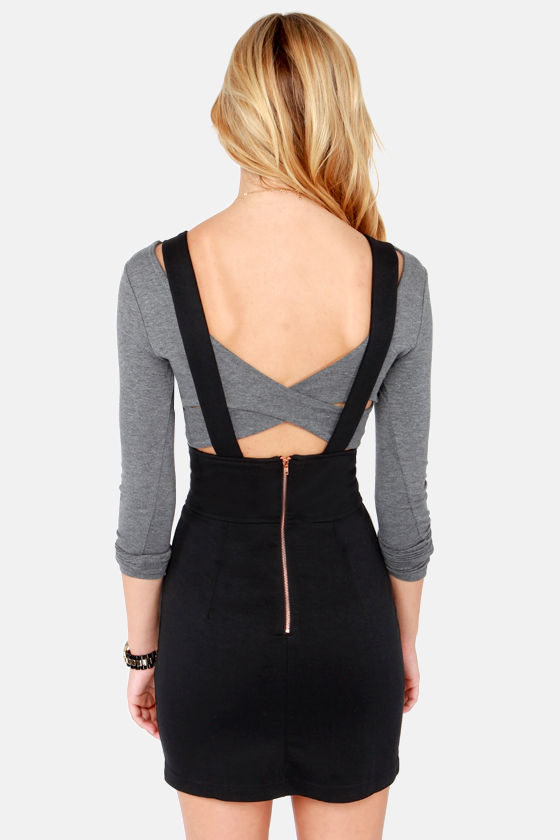 Sexy Black Skirt Suspender Skirt High Waisted Skirt Pencil Skirt