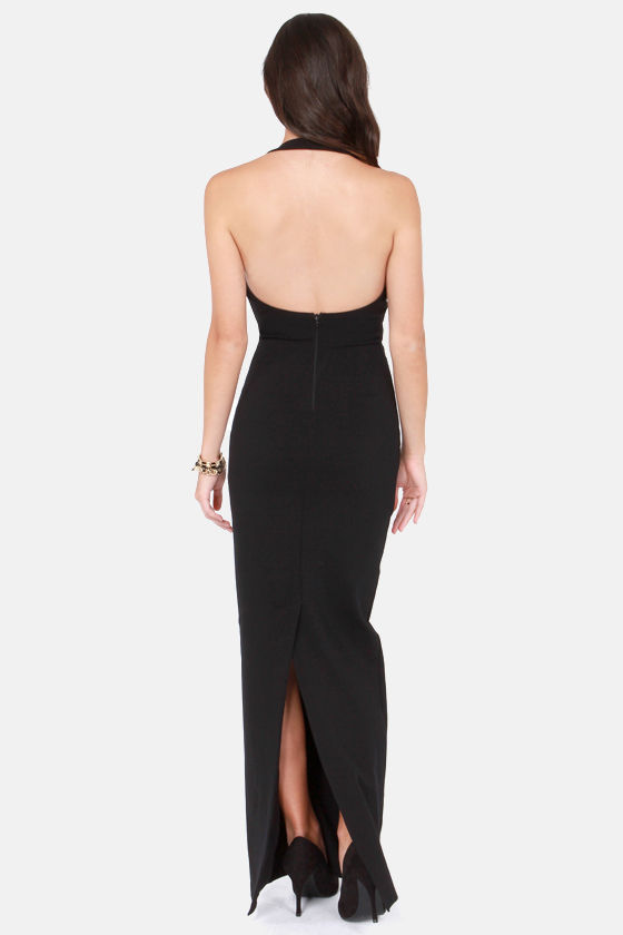 Sexy Black Dress - Bodycon Dress - Maxi Dress - Halter Dress - $49.00