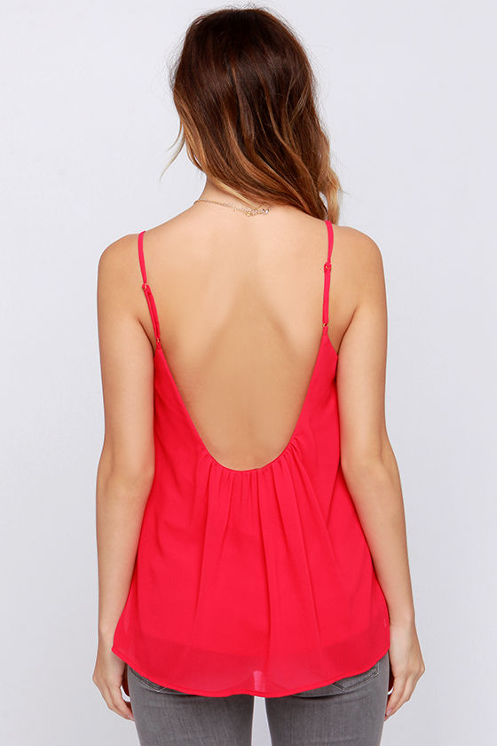 Pretty Berry Pink Top - Chiffon Top - Pink Tank Top - $31.00