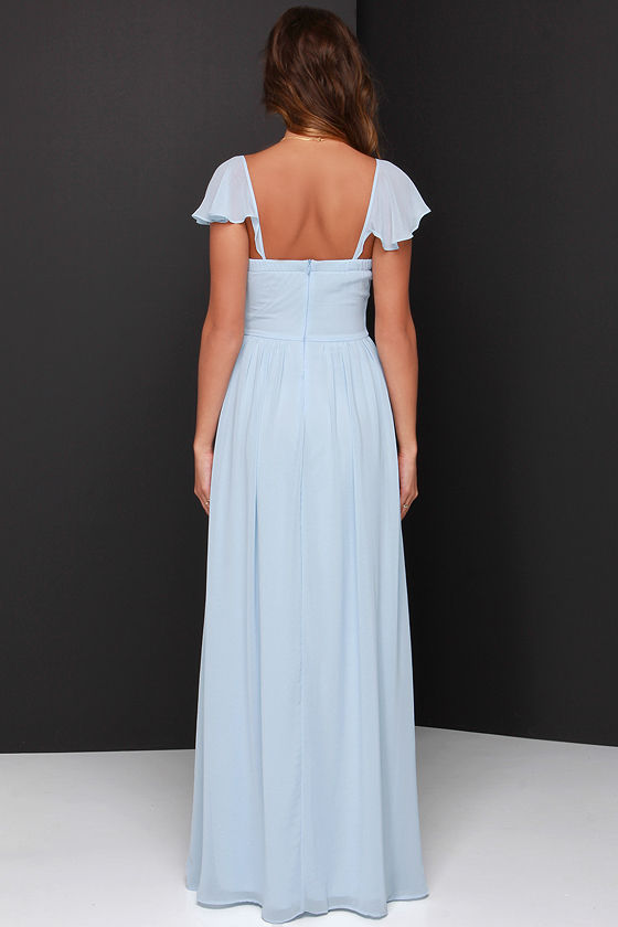 Lovely Light Blue Dress - Bridesmaid Dress - Blue Maxi Dress - $74.00