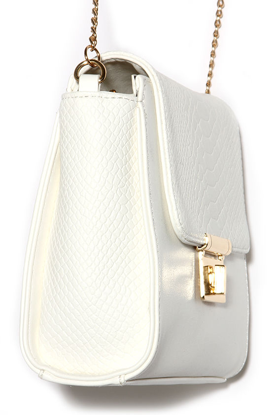 Cute Ivory Purse - Vegan Leather Purse - Winged Purse - $36.00