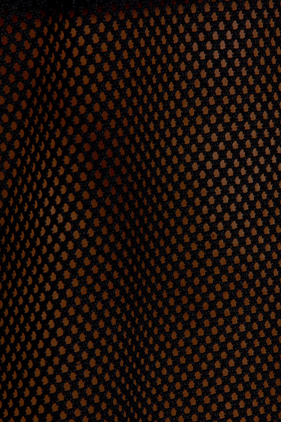 Cute Black Cover-Up - Mesh Cover-Up - Black Cover-Up - $34.00