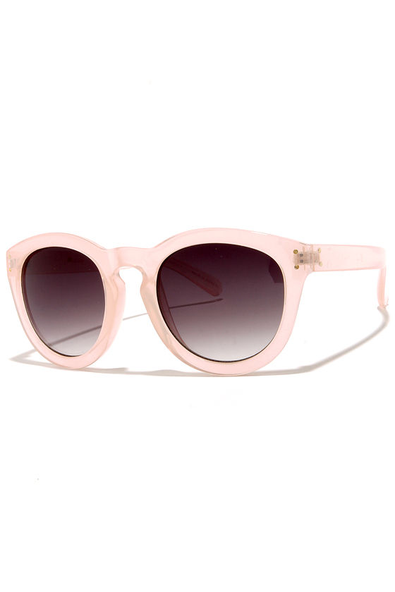 Cool Light Pink Sunglasses - Round Sunglasses - $17.00