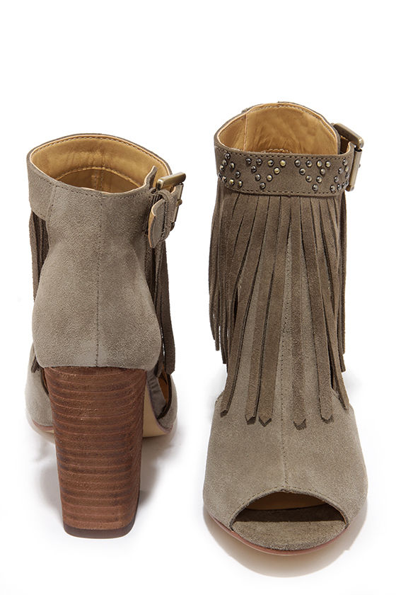 Chinese Laundry Boho - Grey Booties - Cutout Booties - $109.00