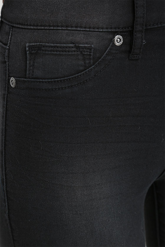 Dittos Kelly Leggings - Washed Black Leggings - High-Rise Jeggings - $69.00