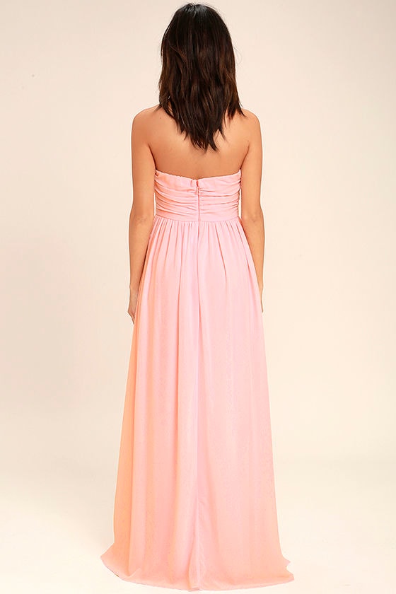 Lovely Maxi Dress - Blush Pink Dress - Strapless Dress - $84.00 Lovely Maxi Dress - Blush Pink Dress - Strapless Dress - $84.00