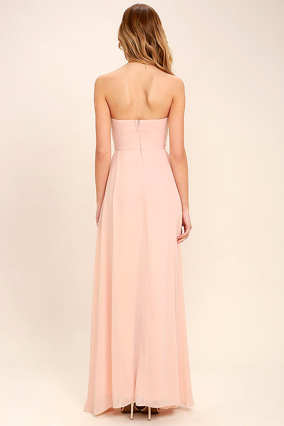 Elegant Blush Pink Dress - Strapless Maxi Dress - Strapless Dress - $84.00 Elegant Blush Pink Dress - Strapless Maxi Dress - Strapless Dress - $84.00