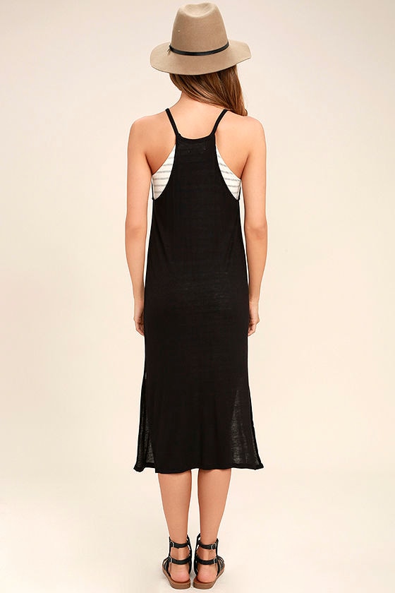Olive And Oak Tribeca Black Dress Midi Dress 64 00