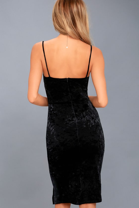 Lbd Black Velvet Dress Bodycon Dress Velvet Mini Dress