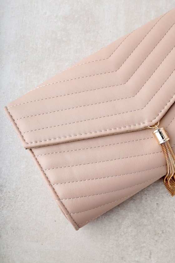 Cute Beige Clutch - Quilted Clutch - Envelope Clutch - $33.00