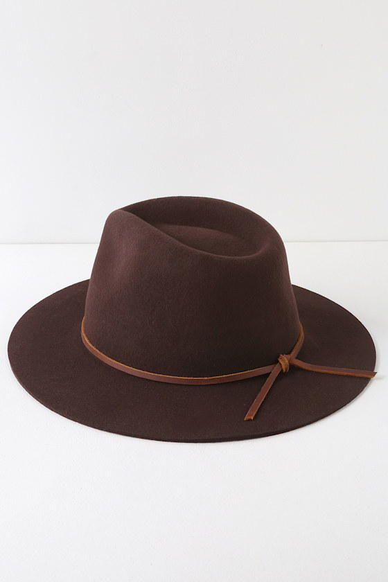 Brixton Wesley Hat - Chestnut Brown Hat - Wool Hat