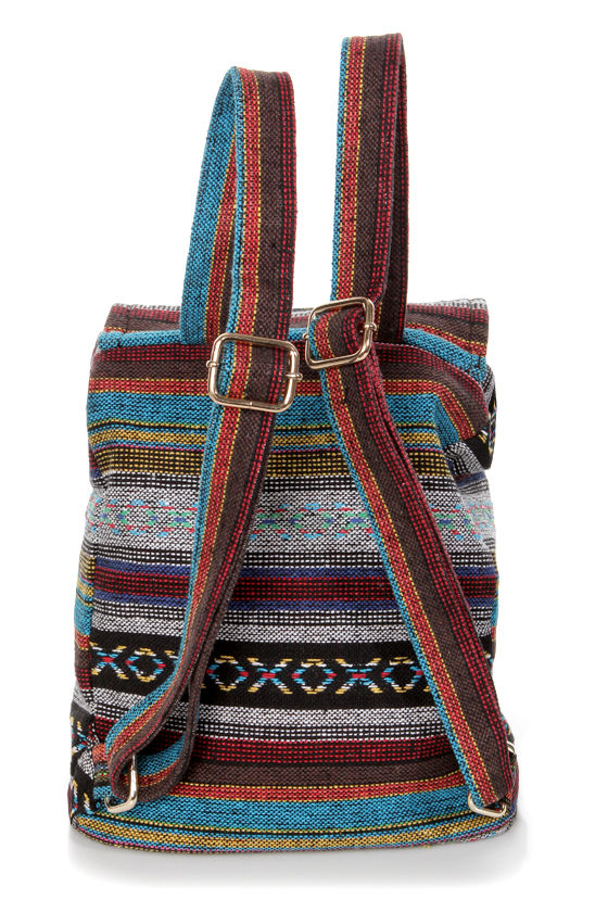 Cool Guatemelan Print Backpack - Tribal Print Backpack - Ethnic Print ...