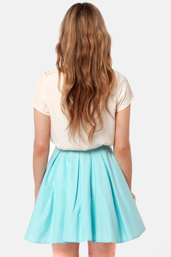 Cute Sky Blue Skirt - Mini Skirt - Tulle Skirt - $47.00
