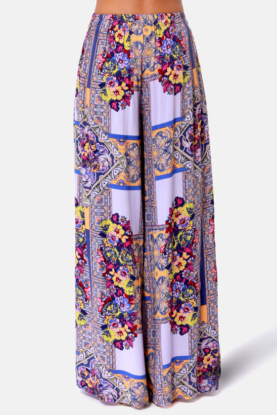 Mink Pink Distant Traveler Pants - Print Pants - Wide-Leg Pants - $95.00