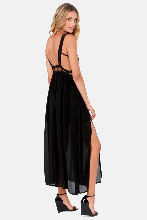 Sexy Black Dress - Maxi Dress - Sleeveless Dress - $45.00 - Lulus