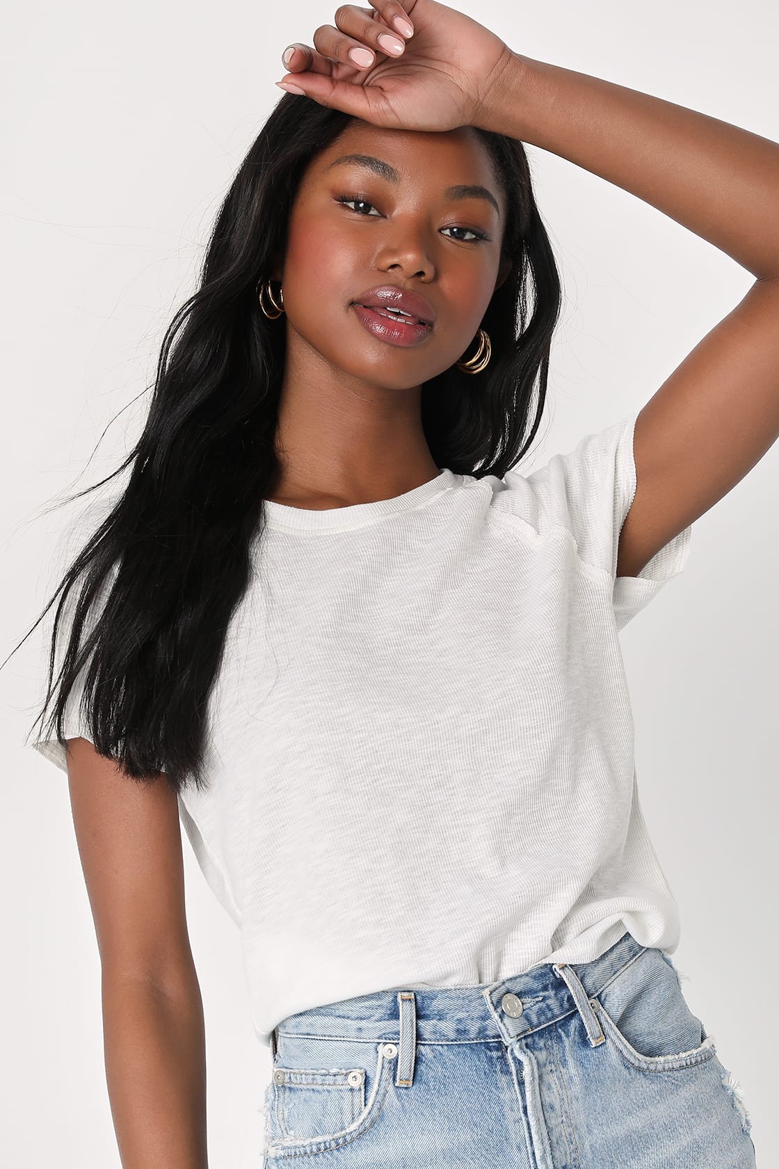 Cute Ivory Tee Raglan Short Sleeve Tee Womens T Shirt Lulus