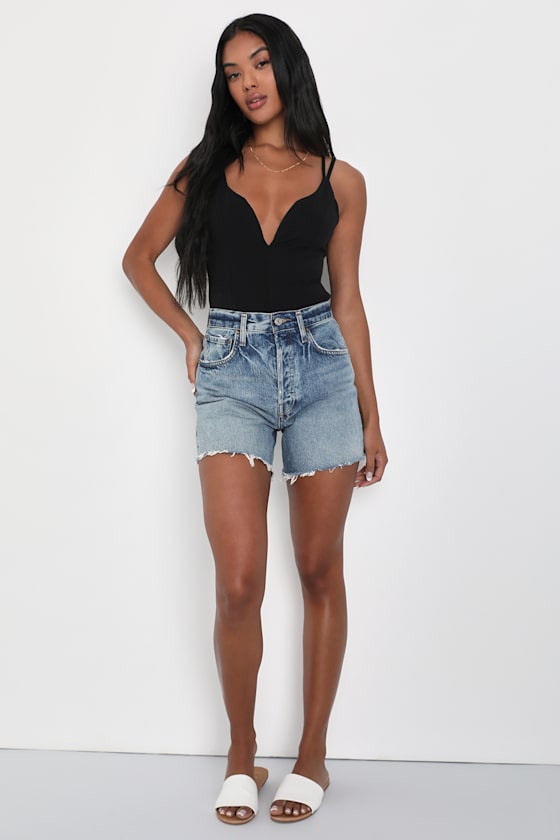 Black Strappy Top - Plunge Tank Top - Backless Crop Top - Lulus